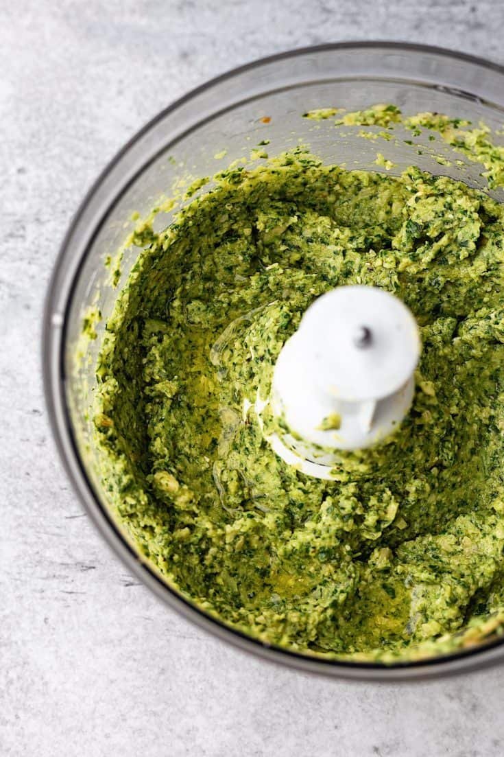 Roasted Courgette Pesto Pasta - Cupful of Kale
