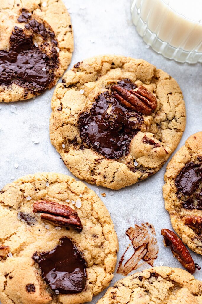 Vegan Maple Pecan Chocolate Chip Cookies - Cupful of Kale